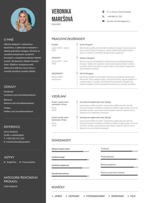 Šablony životopisů, kterými vyniknete - CV Vzor